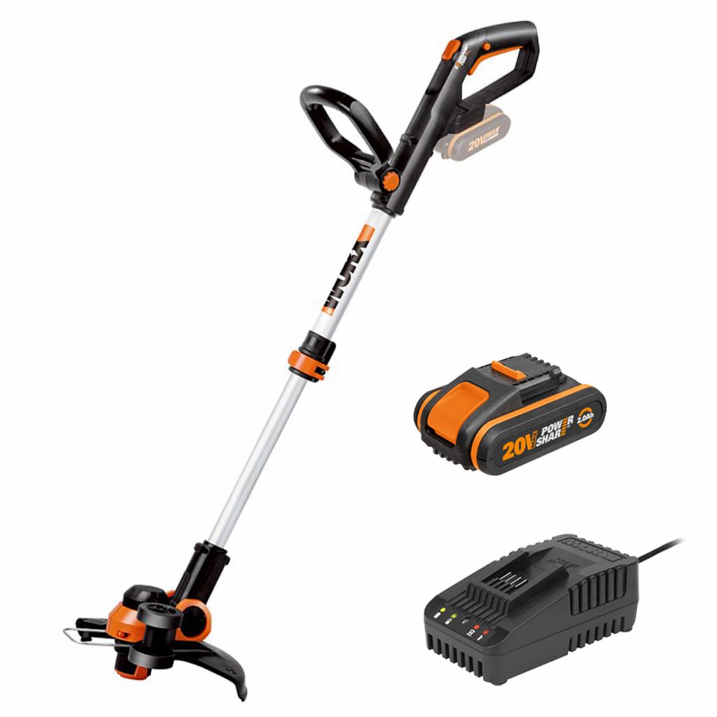 WORX 20V 2-in-1 Line Trimmer / Edger | 2Ah POWERSHARE Kit + Spools ...