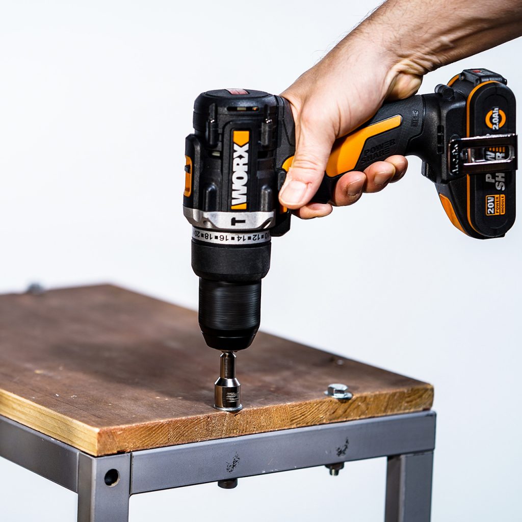 WORX 20V 60Nm 13mm Hammer Drill - Brushless | POWERSHARE Tool Only ...