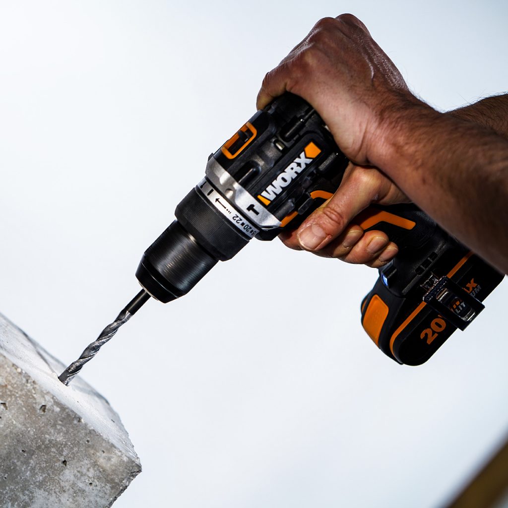 WORX 20V 60Nm 13mm Hammer Drill - Brushless | POWERSHARE Tool Only ...