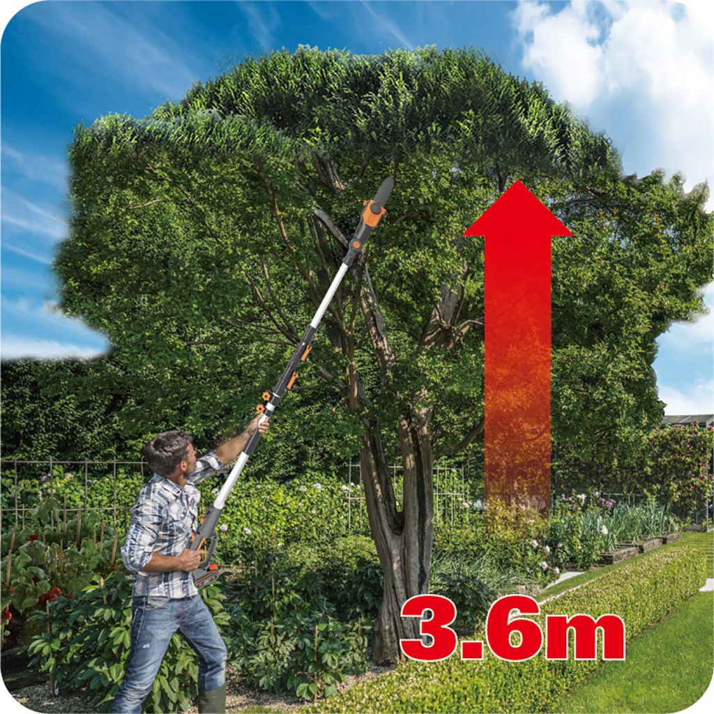 WORX 20V Pole Pruning Chainsaw | 2Ah POWERSHARE Kit | WG349E - WORX ...
