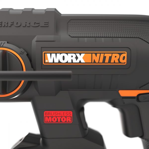 WORX 20V NITRO 2J SDS Rotary Hammer Drill - Brushless | 4Ah POWERSHARE ...
