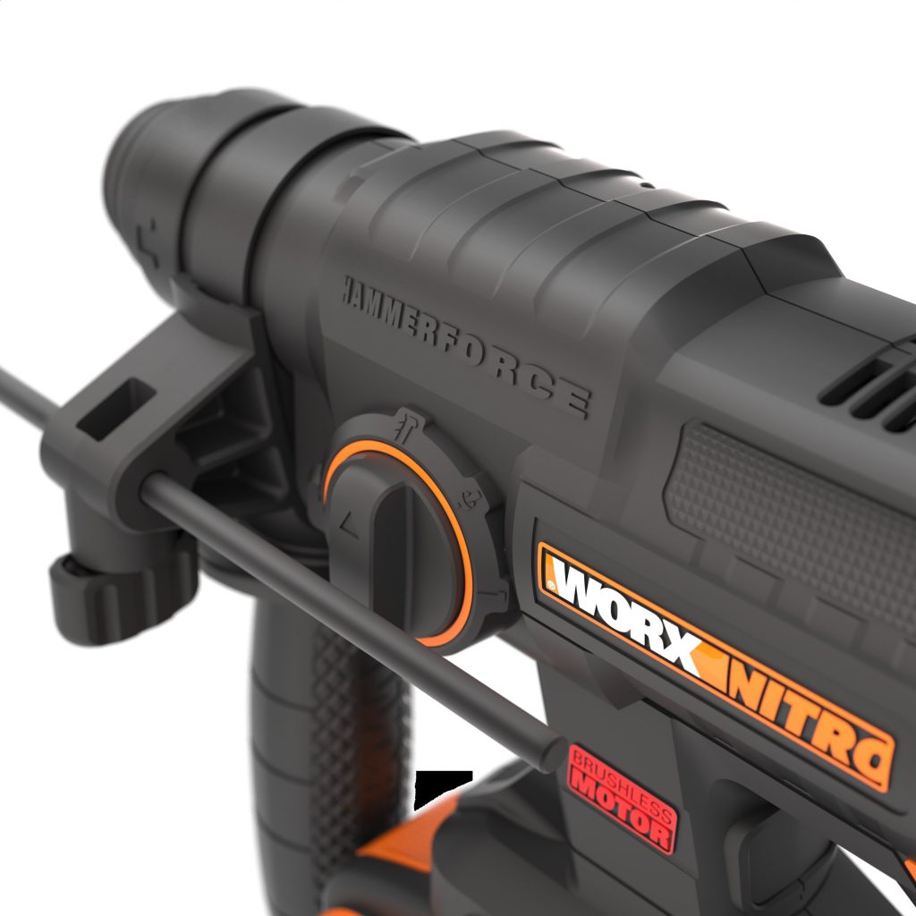 WORX 20V NITRO 2J SDS Rotary Hammer Drill - Brushless | 4Ah POWERSHARE ...