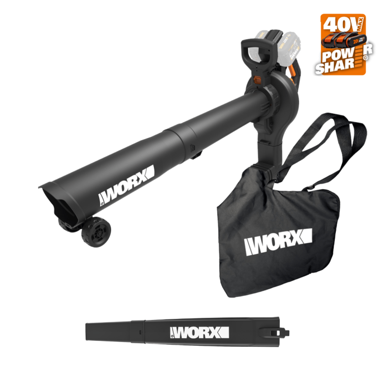 WORX 40V (2x 20V) Blower-Vac-Mulcher - Brushless | POWERSHARE Tool Only ...