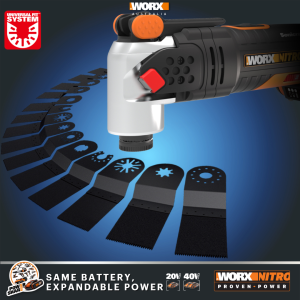 WORX 20V NITRO Oscillating Multi Tool - Brushless | POWERSHARE Tool ...
