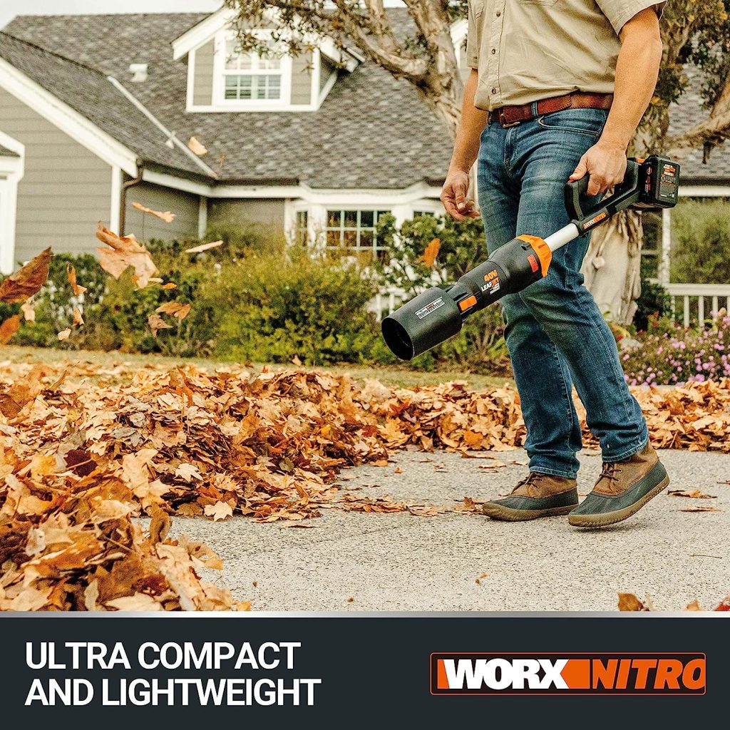 WORX 40V (2x20V) NITRO LEAFJET Leaf Blower - Brushless | POWERSHARE ...
