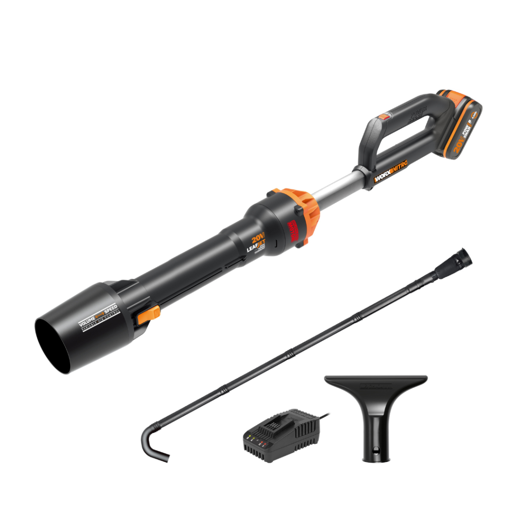 WORX 20V NITRO LEAFJET Leaf Blower - Brushless | 4Ah POWERSHARE Kit ...