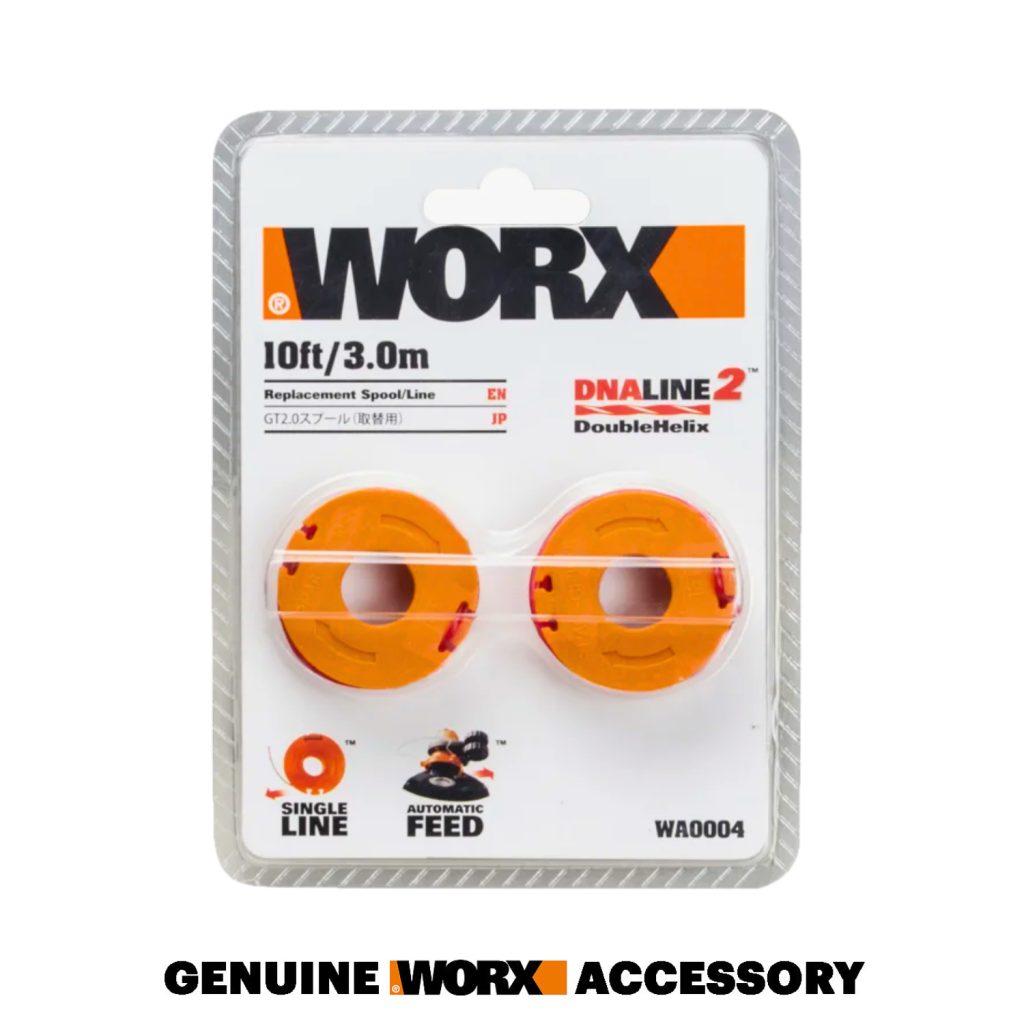 WORX 4-Pack Replacement Line Trimmer Spool & Line 3m - WA0004.2B - WORX ...